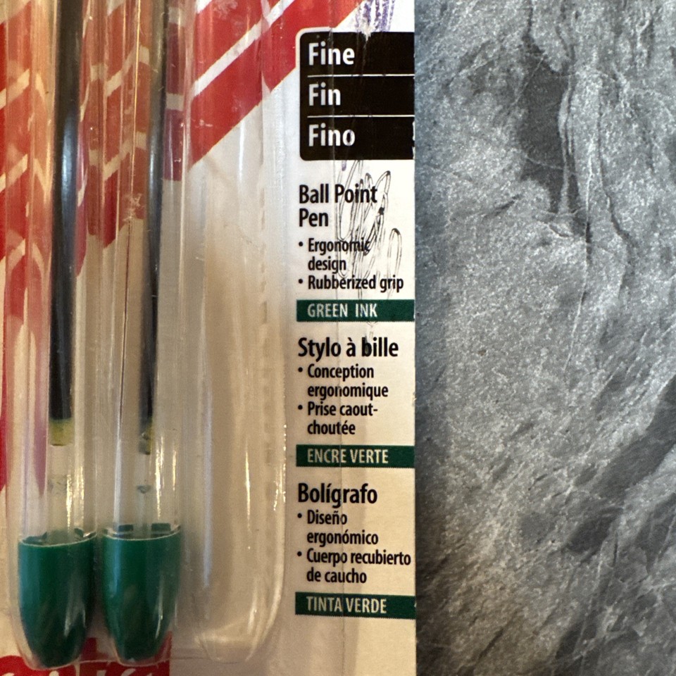 NEW Vintage Pentel RSVP Green Ball Point Pen Fine Capped 3 Pack READ | eBay