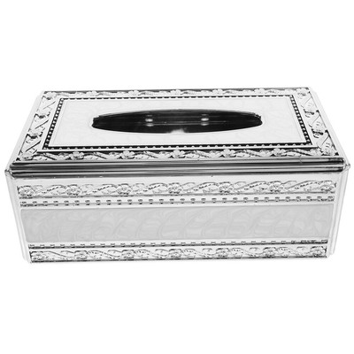 European Tissue Box Cover Holder Napkin Storage Box Tabletop Tissue Box ...