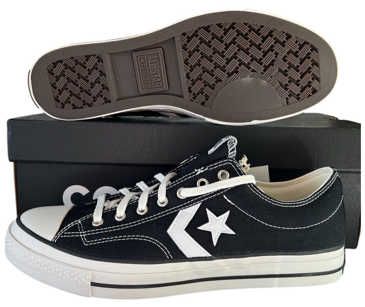 CONVERSE Star Player 76 LOW TOP Vintage Black / White (A01607C) - Men’s ...
