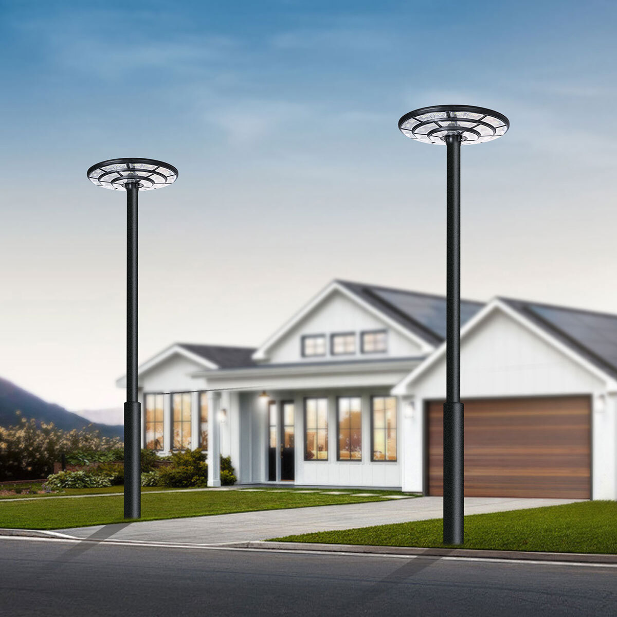 Commercial 11000W Solar Light Outdoor Motion Sensor 2200000LM Parking ...