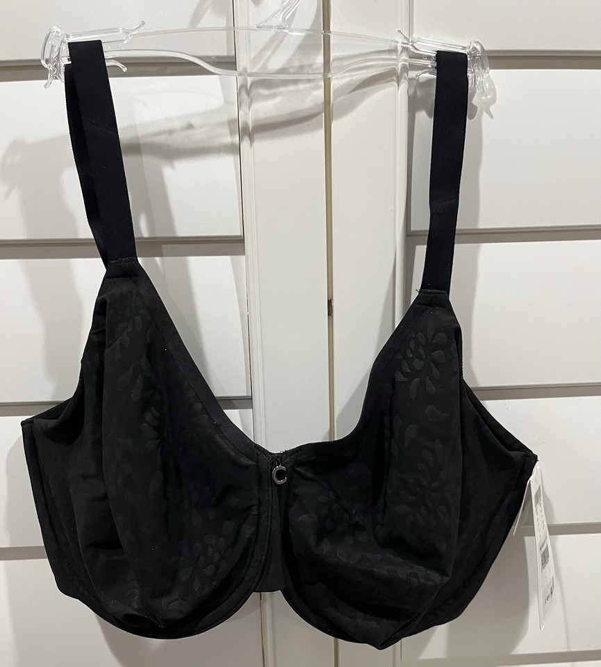 Chantelle Black Comfort Chick Back Shaping Minimizer Bra Style 18J2 32 ...