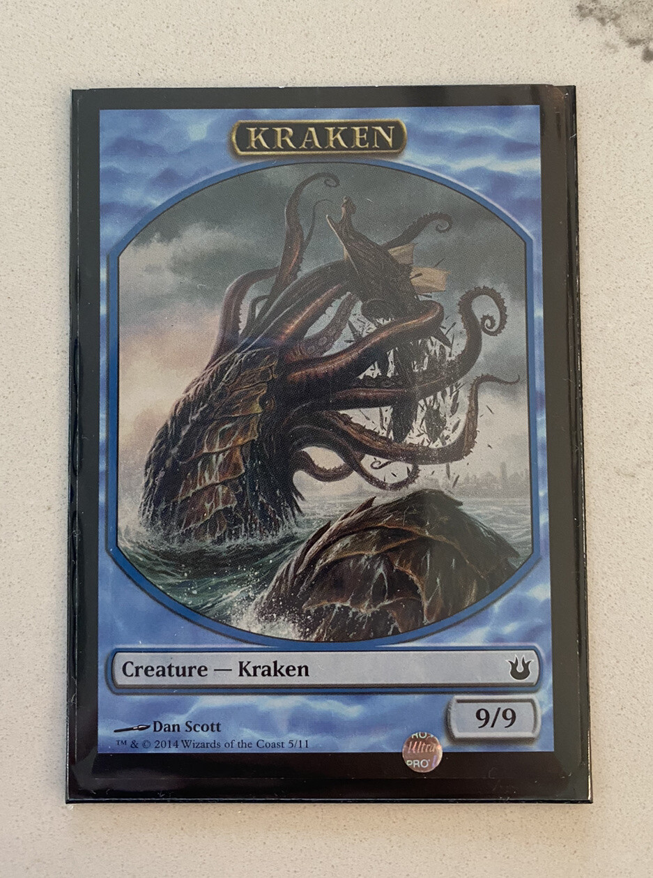 Kraken Token 2014 wizards of the coast 5/11 MTG Magic The Gathering | eBay