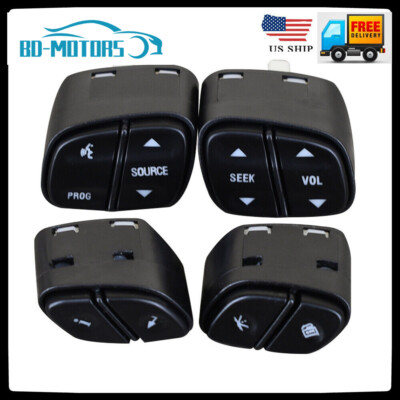 4pcs Steering Wheel Radio Volume Control Switch Button for Chevrolet ...
