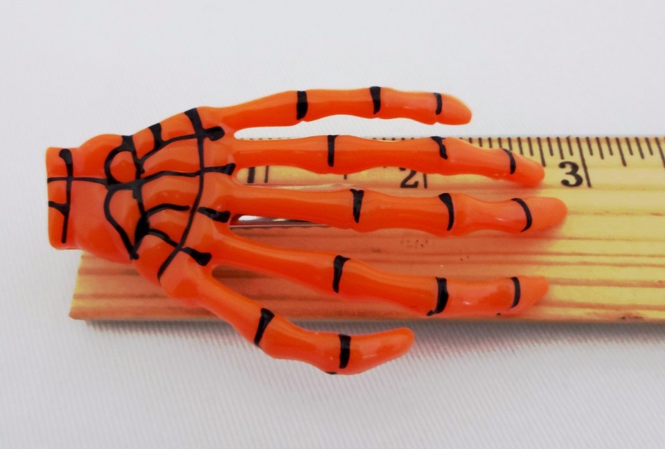 Halloween Hair Clips Skeleton Hand Plastic Zombie Hands Metal Clips | eBay