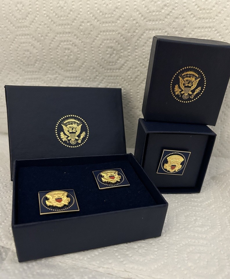 4 TRUMP CHALLENGE COIN GOLD ENAMEL EAGLE PRESIDENT 2nd AMENDMENT in 5x5 ...