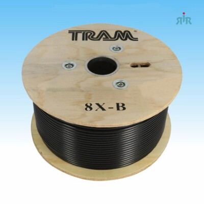 500' Feet Coaxial Cable RG8X Type Bare Copper Braid Center Conductor ...