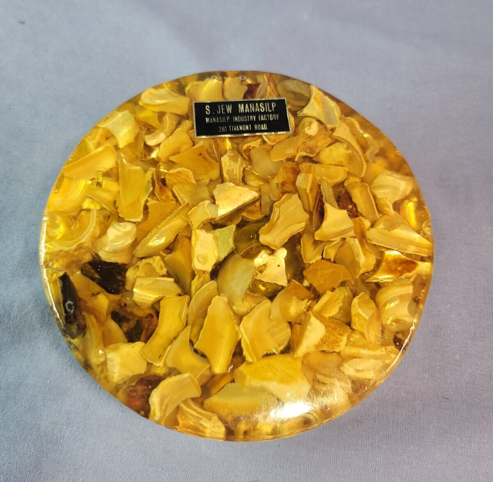 Shell Flakes w/Mother of Pearl Ashtray Handmade UNIQUE Cigarette ...