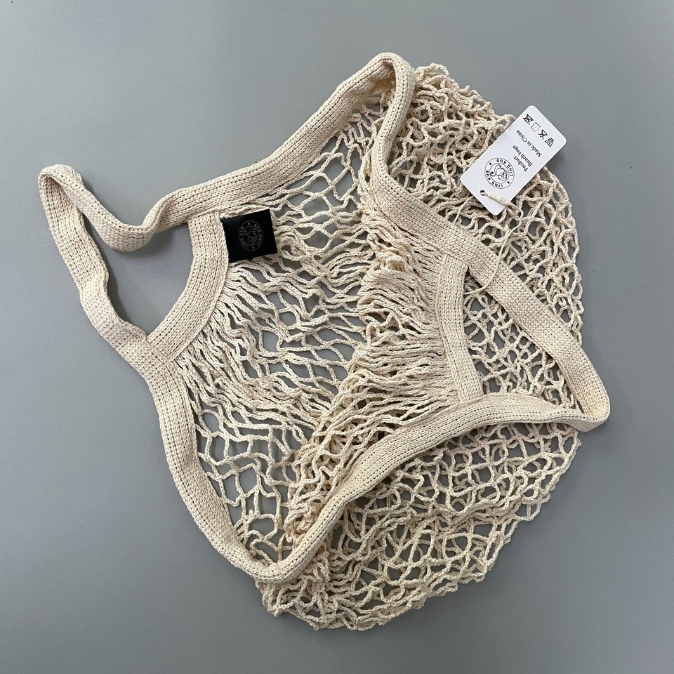 LING KUB Beach Bags, Beach Mesh Tote Bag, Casual Foldable Net String ...