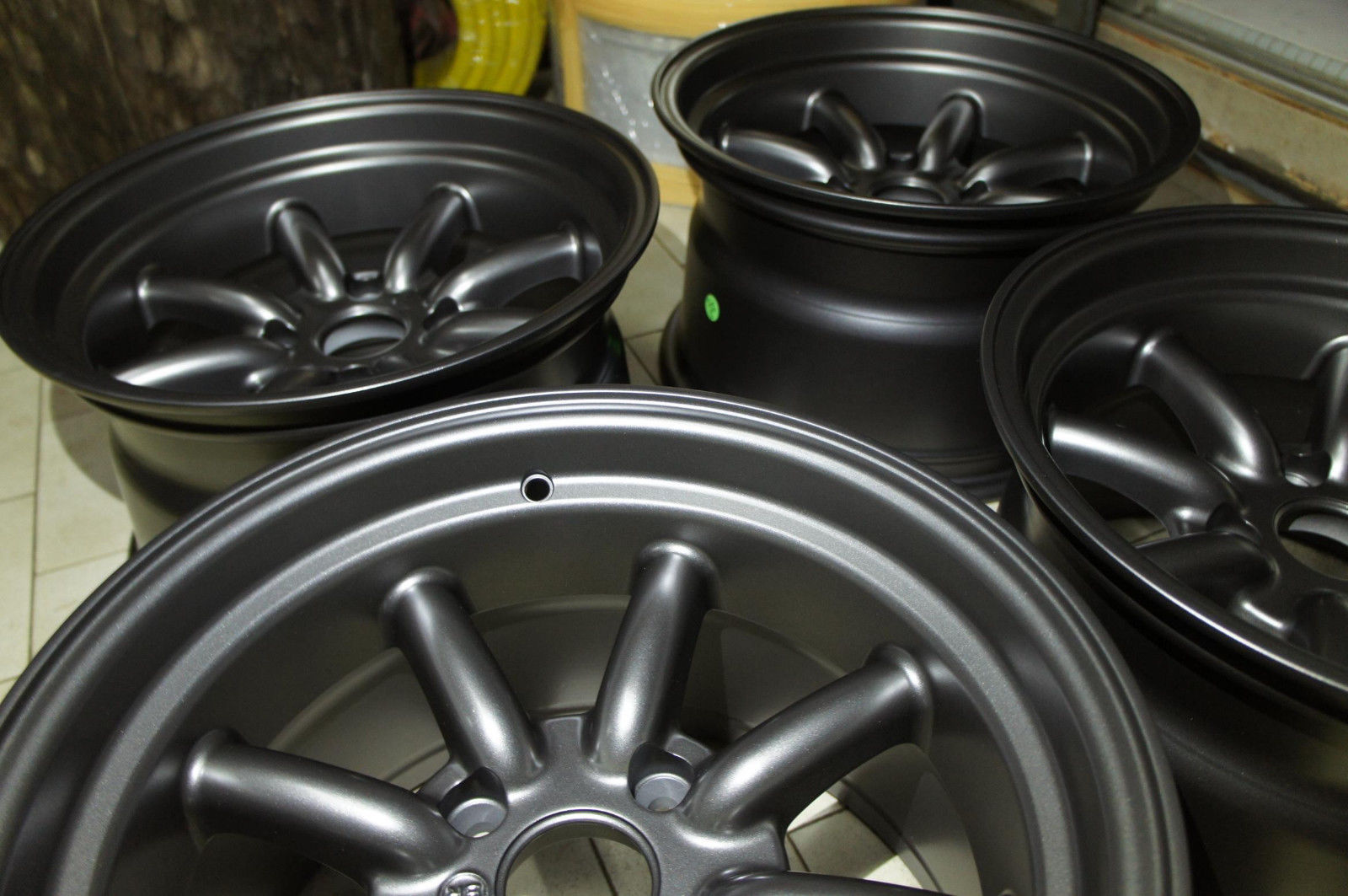 For Miata MX5 roadster e30 civic JDM GunMetal 15 Retro Banana Style ...