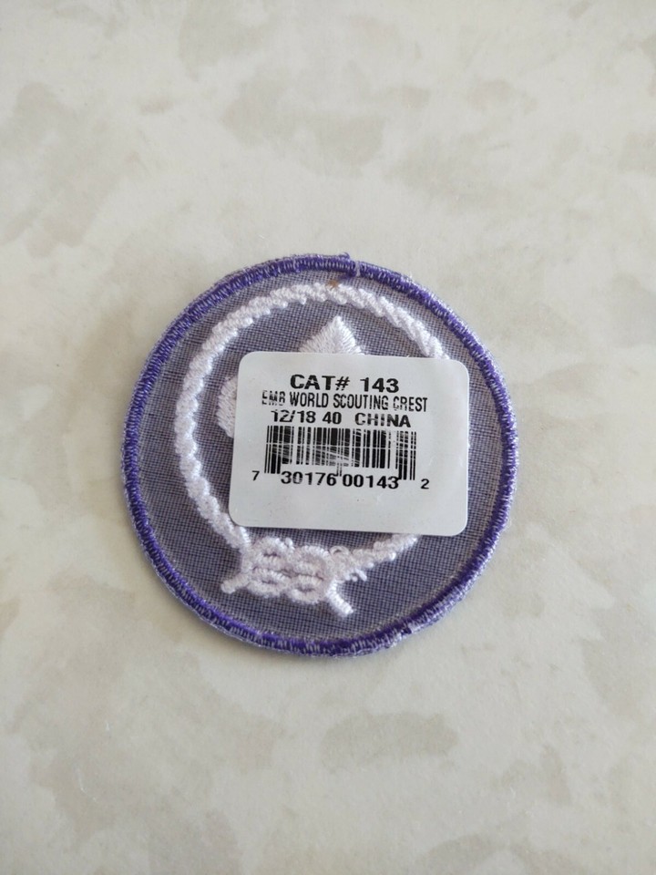 Purple World Scouting Insignia Crest Boy Scouts of America BSA Camp ...