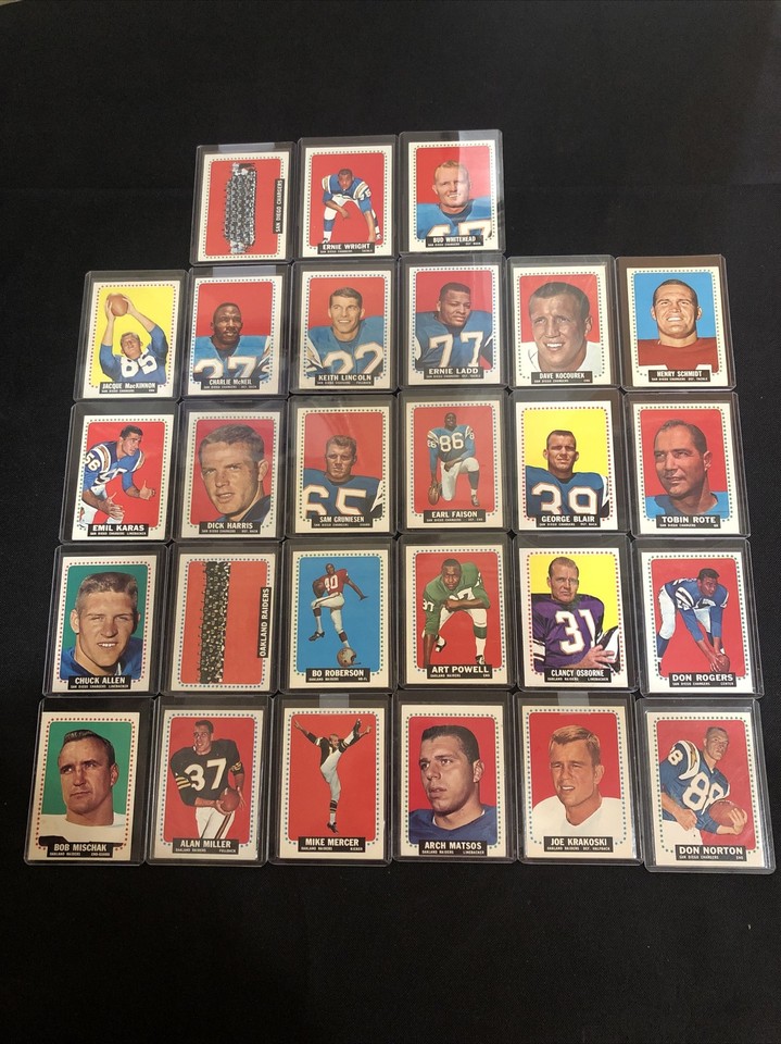 1964 Topps Football Complete Set 176 Cards NM Beautiful Sharp PSA | eBay