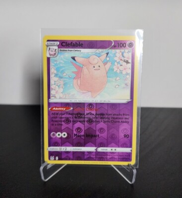 Pokemon TCG Clefable Sword & Shield - Lost Origin 063/196 Reverse Holo Rare | eBay