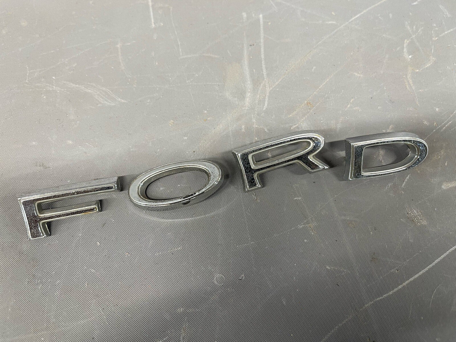 1964 Ford Galaxie 500 Custom Hood Letters Ornament Emblem Molding Trim ...