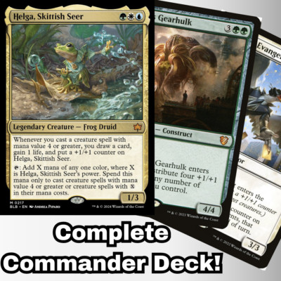 MTG Commander EDH Deck Helga, Skittish Seer 100 Cards Custom Deck Bant ...