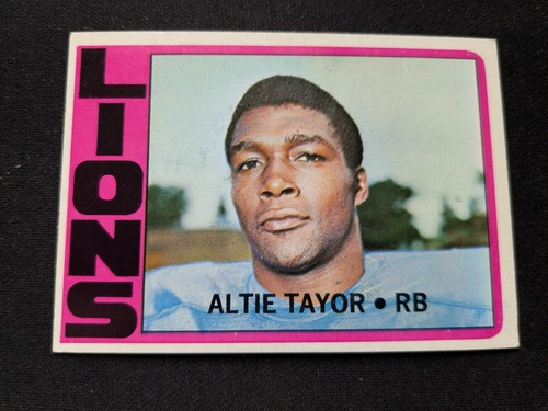 1972 Topps Football Card # 199 Altie Taylor - Detroit Lions (VG/EX) | eBay