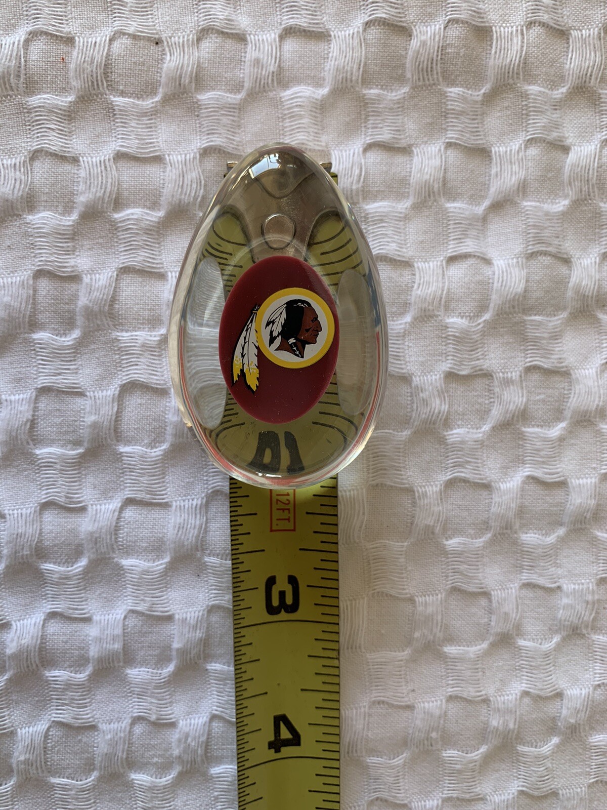 WASHINGTON REDSKINS NFL LUCKY CHEERING STONE FOOTBALL NEW ORIGINAL ...
