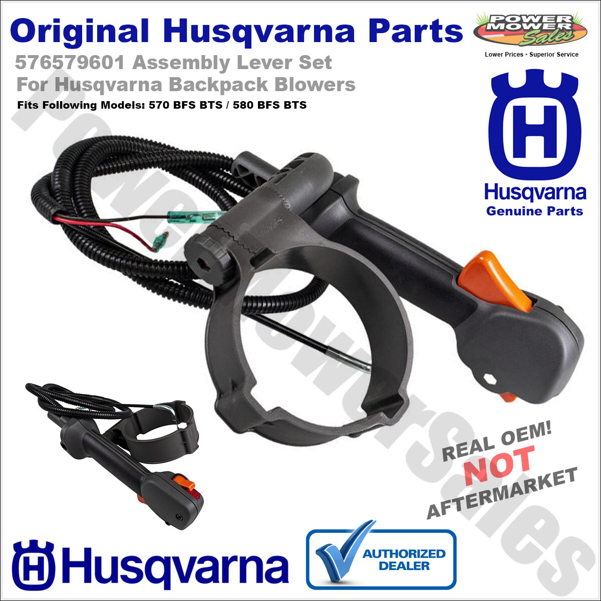 576579601 Husqvarna Assembly Lever Set for Husqvarna 570 580 Backpack ...
