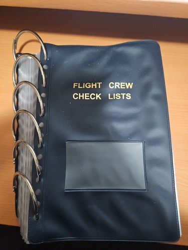 Flight Crew Check Lists 6-Ring Vinyl Binder Vintage | eBay