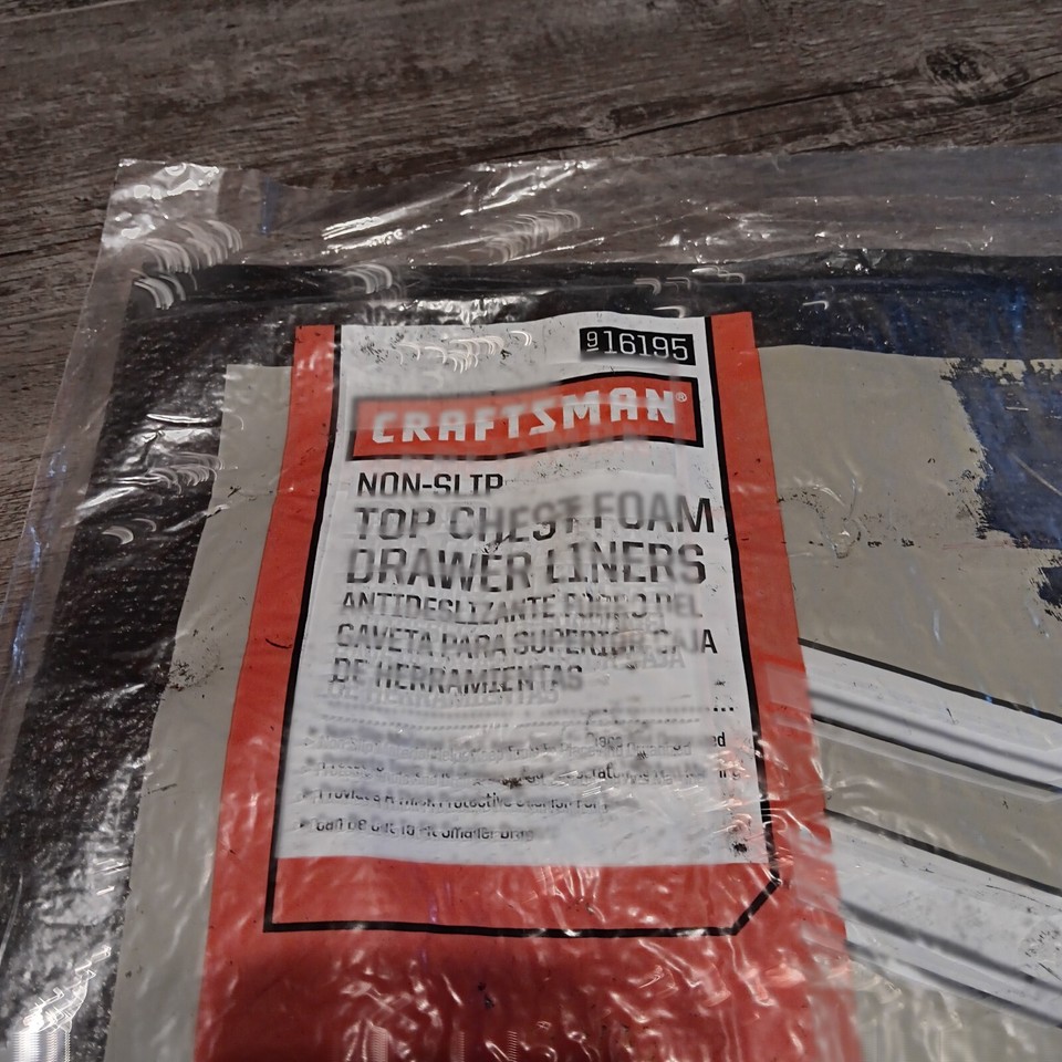 CRAFTSMAN Embossed Logo Non-Slip Top Chest Foam Drawer Liners 916195 ...
