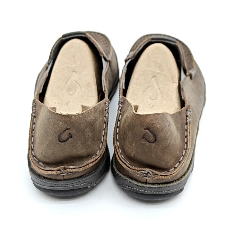 OluKai Moloa Aho Clay/husk Brown Tan Nubuck Leather Shoes 10 Loafer ...