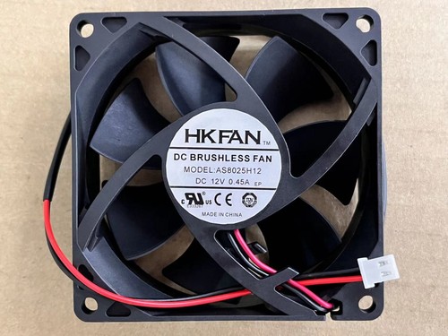 1PC HK FAN AS8025H12 12V 0.45A 8025 high wind mute chassis cooling fan ...