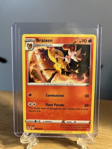 Braixen 26/195 - Silver Tempest - Uncommon - 2022 Pokemon Card TCG ...