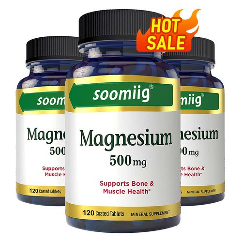 Magnesium 500 Mg Capsules - Supports Bone And Sleep Health,Build Muscle ...