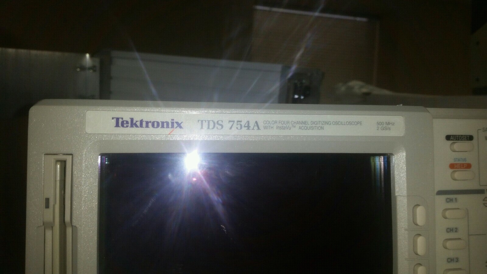 Tektronix TDS754A - 4 channel 500MHz 2GSa/s oscilloscope 13 1F 1M 2F | eBay