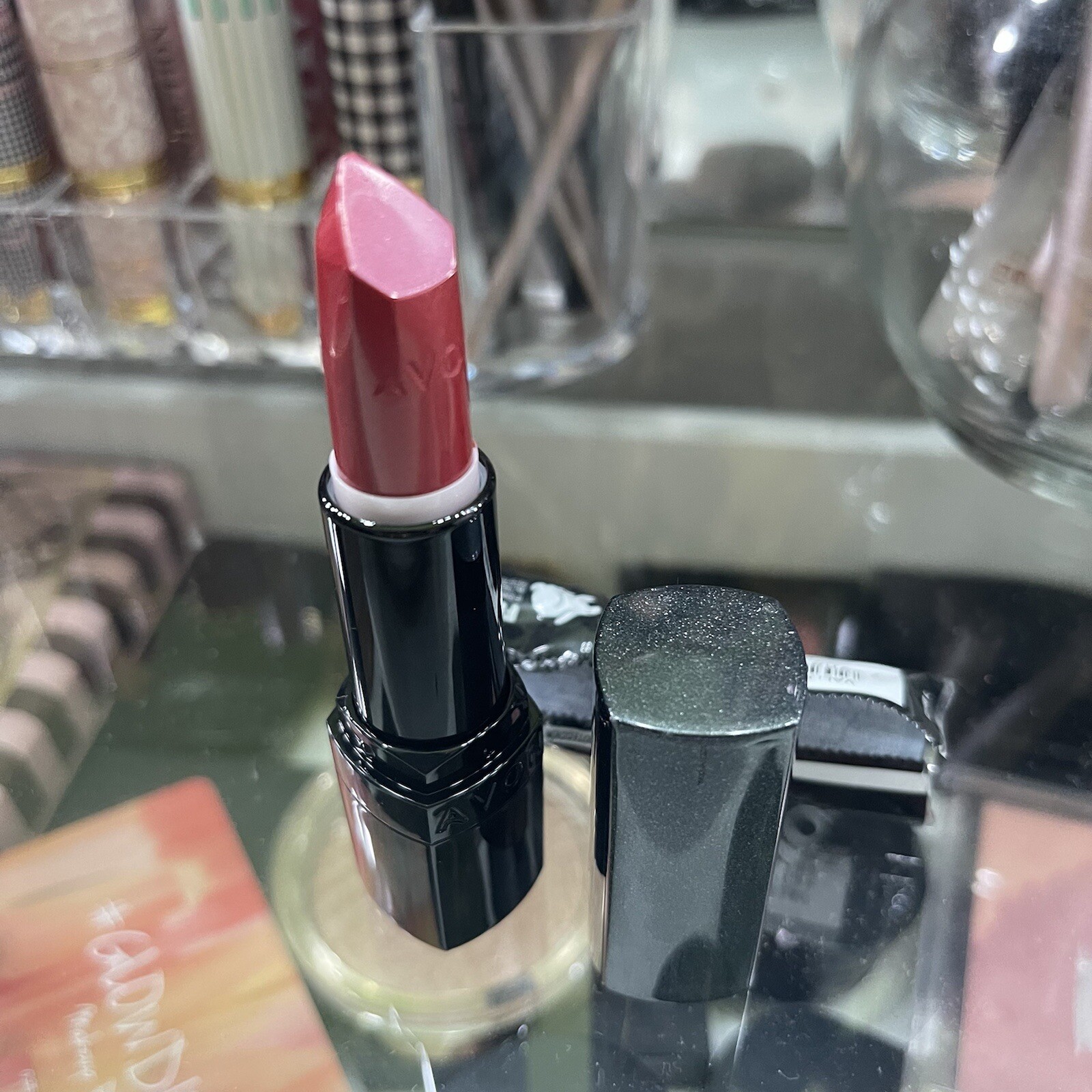 Avon Ultra Shimmer Lipstick Ruby Glitz Red | eBay