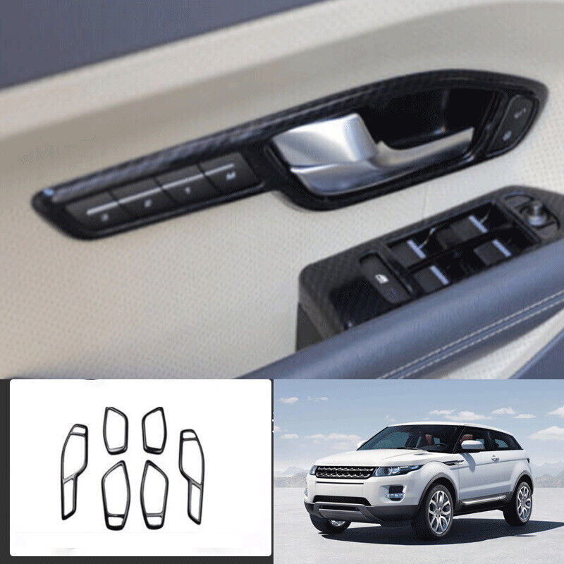 For Range Rover Evoque 2012-2019 Carbon Fiber Inner Door Handle Lock ...