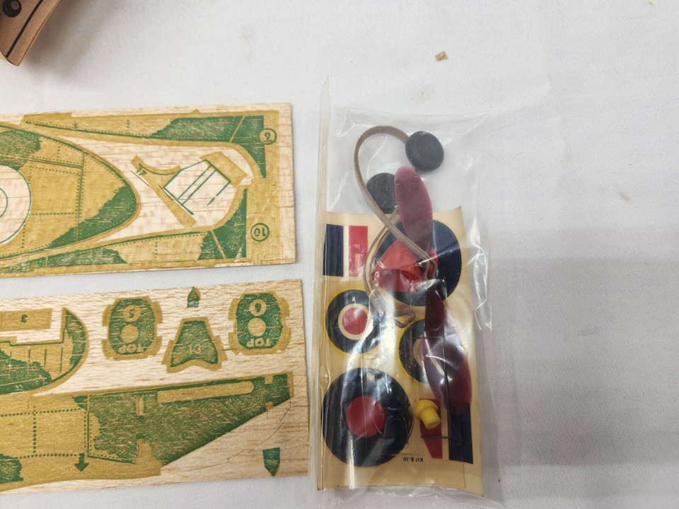 Vintage Top Flite Jigtime British Spitfire balsa model airplane kit | eBay