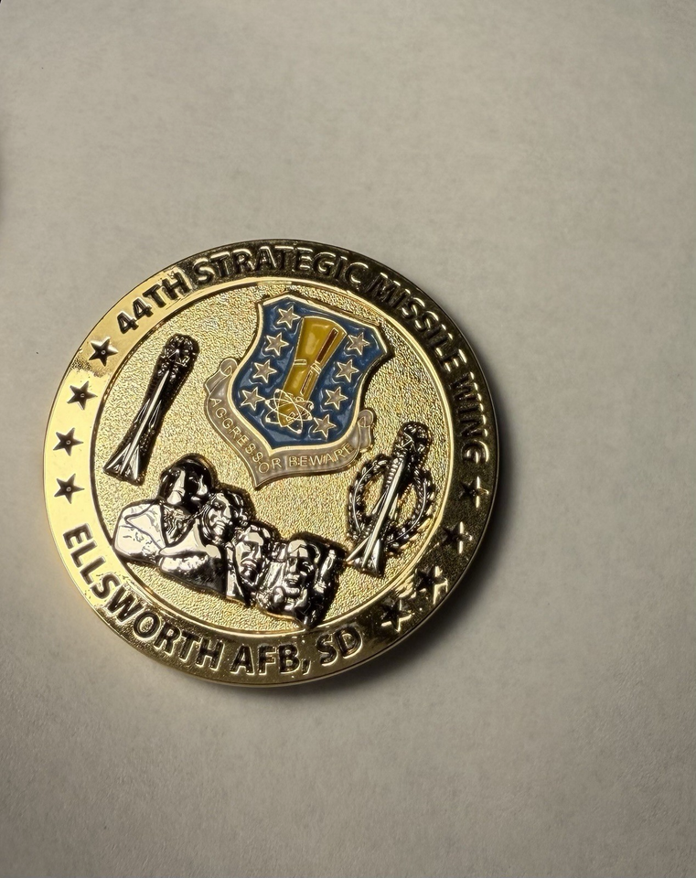 Minuteman Missile CHALLENGE COIN Ellsworth AFB South Dakota 44th ...