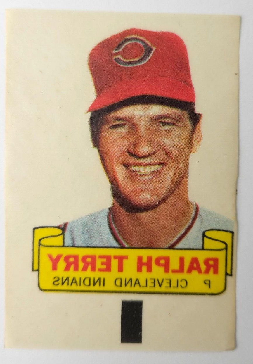 1966 Topps Rub Off Tattoo Baseball #7 RALPH TERRY Cleveland Indians | eBay