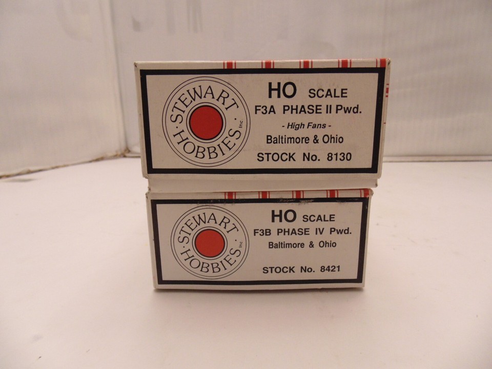 Stewart Hobbies HO Scale B&O Powered F3A Phase II & Powered F3B Phase ...