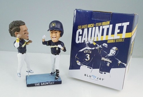 Ryan Braun + Orlando Arcia - Milwaukee Brewers-Double Bobble Bobblehead ...