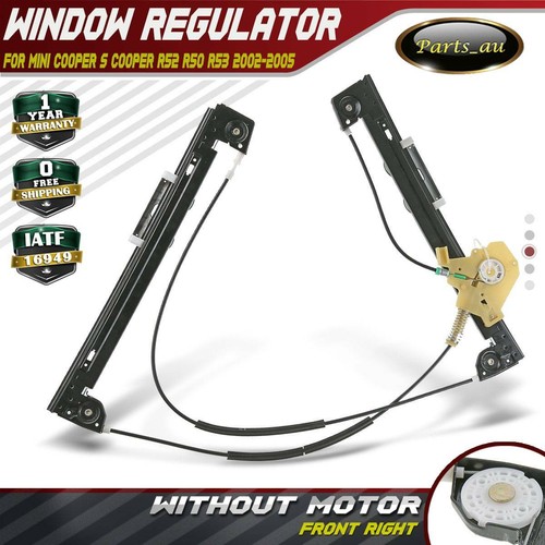 1x Front Right Window Regulator for Mini Cooper Cooper S R50 R52 06/ ...