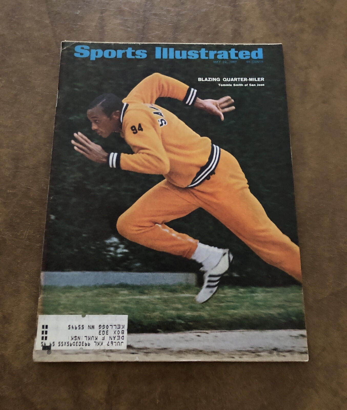 1967 Sports Illustrated TOMMIE SMITH San Jose SPARTANS Sprinter ! | eBay