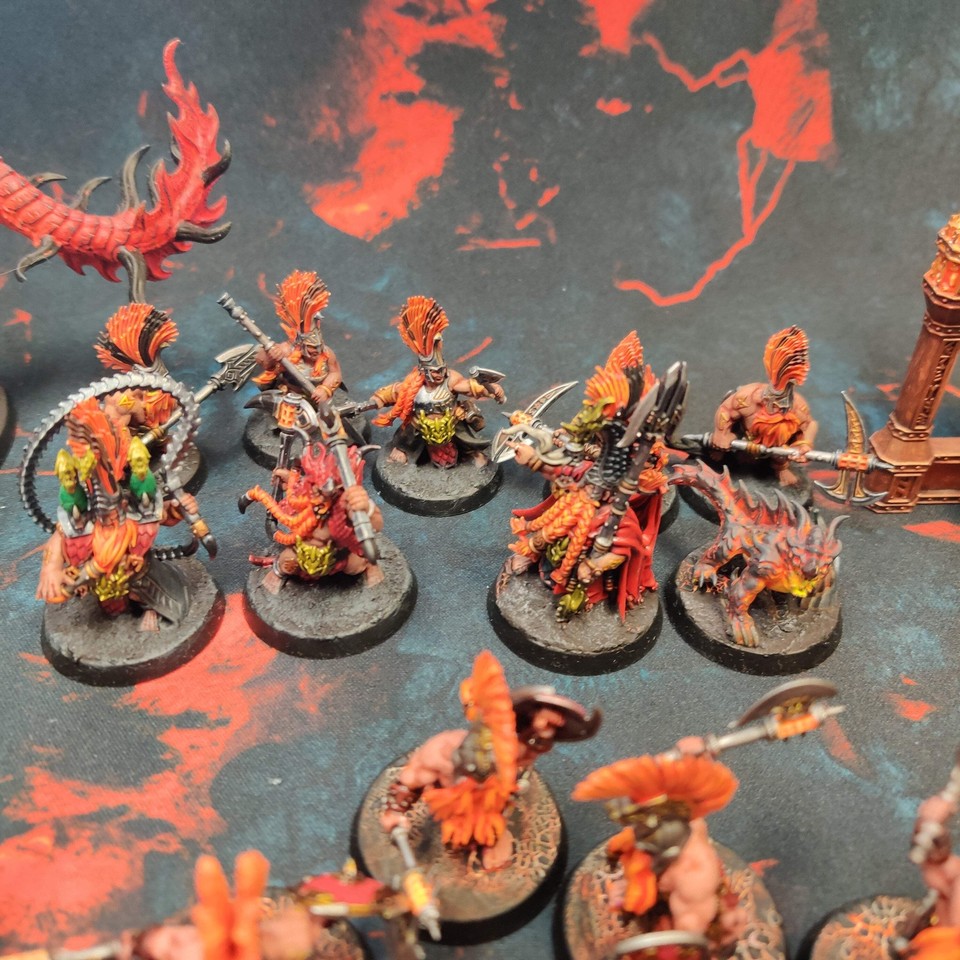 Warhammer Age of Sigmar Fyreslayers Army - Well Painted BE138 | eBay