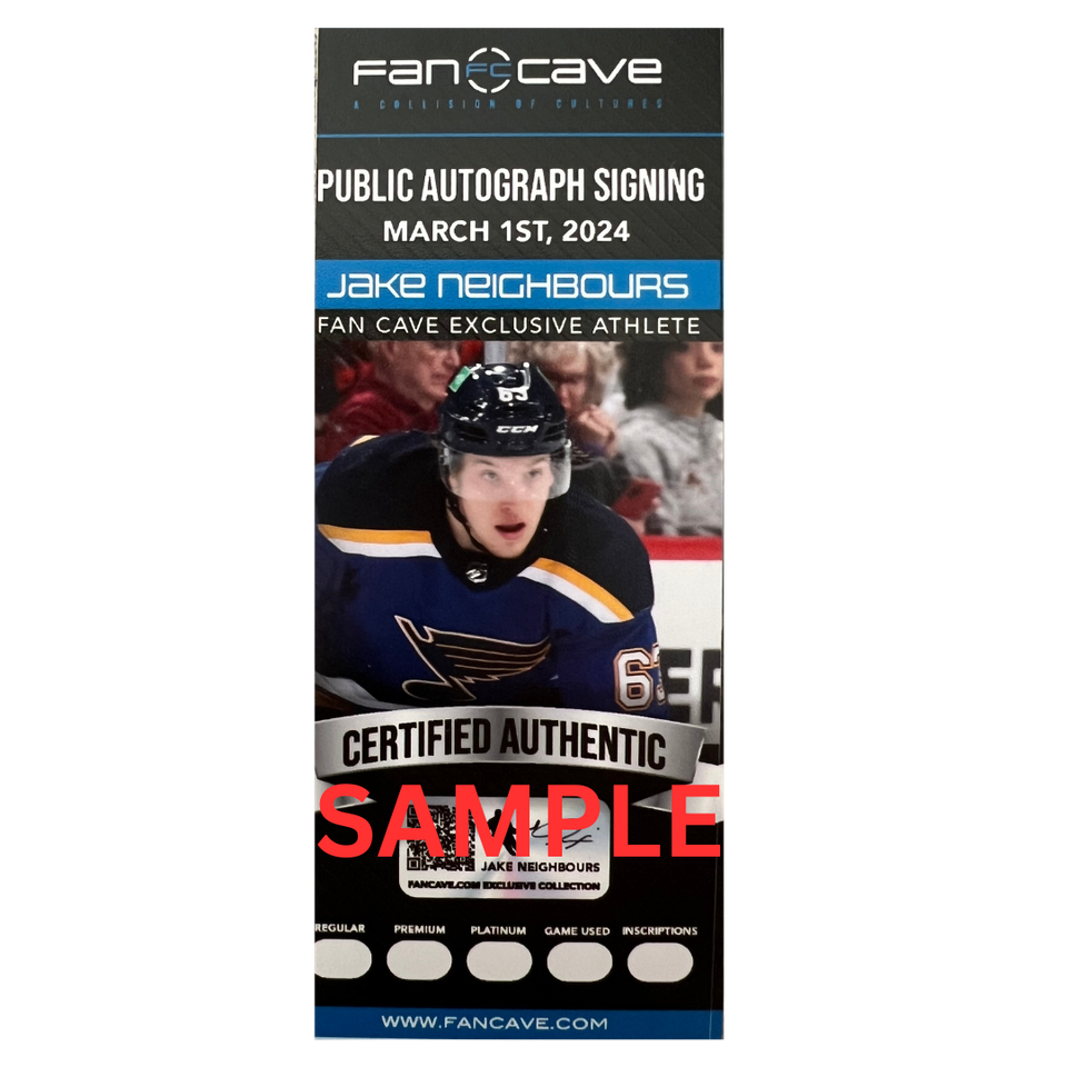 Jake Neighbours St Louis Blues Autographed Logo Puck - Fan Cave COA | eBay