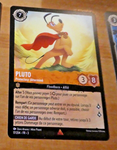 LORCANA CARD RARE GAME TCG DISNEY CHAPITRE 3 CARTE PLUTO 17/204 FR MINT | eBay