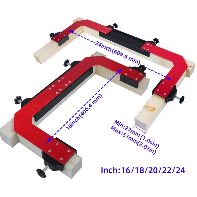 Adjustable Aluminum Clamp Versatile Column Framework Fixture for 16-24 ...