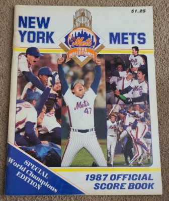 New York Mets-World Championship Edition-1987 Program vs Pittsburgh ...