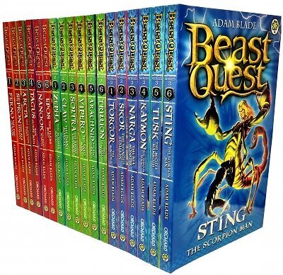 BEAST QUEST COLLECTION (SERIES 1-3) 18 BOOKS (BEAST QUEST) **Mint ...