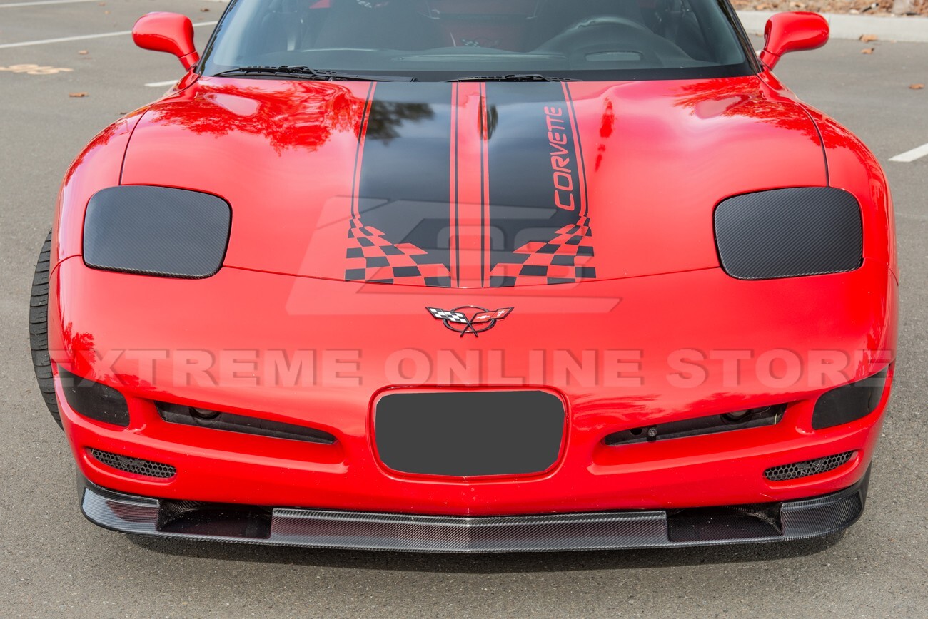 For 97-04 Corvette C5 | ZR1 Style CARBON FIBER Front Lip Splitter ...
