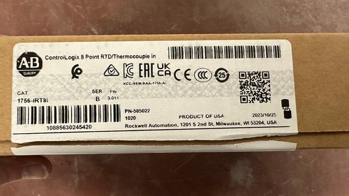 Allen Bradley 1756-IRT8I ControlLogix RTD/ Thermocouple Input New ...