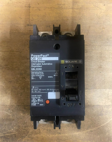 Square D Power Pact QB 200 Circuit Breaker QBL22200 | eBay