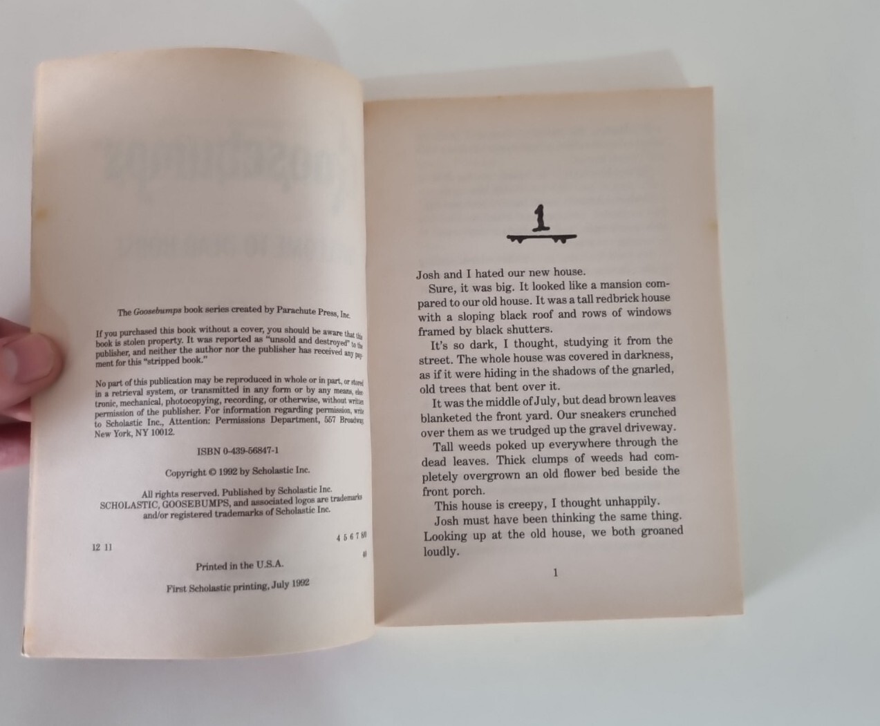 Original Goosebumps Book - #1 Welcome to Dead House - R.L. Stine GOOD ...