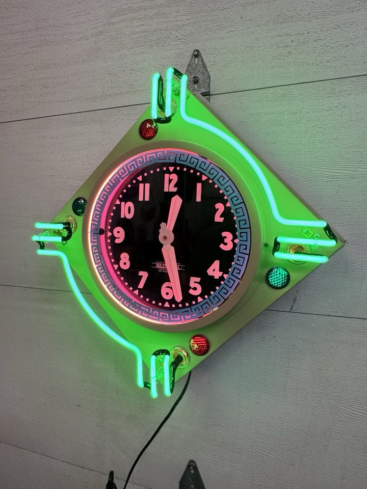 Neon Clock, Curtis GLO-DIAL TM. South West Style neon clock. 1 Of 1 | eBay