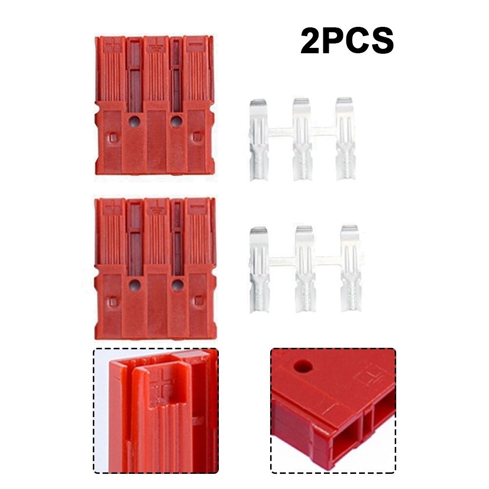 Wear resistant PC Shell Double Pin Power Forklift Panel Connectors 30A ...