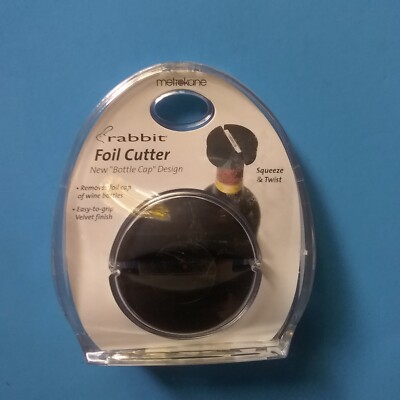 Metrokane Rabbit Wine Bottle Foil Cutter, Black, Squeeze and Twist | eBay